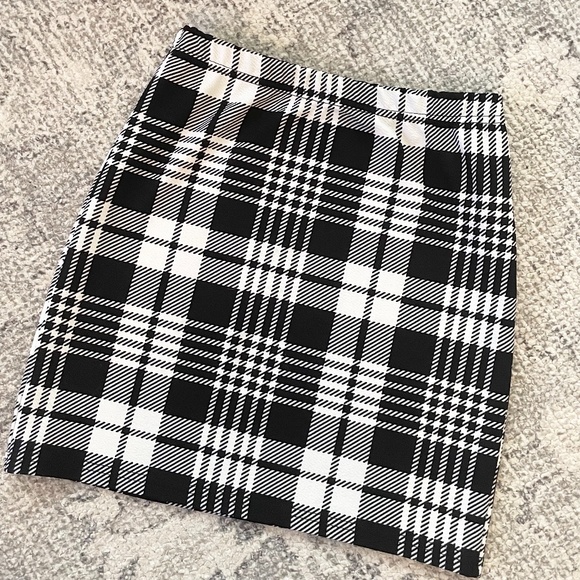 Bottoms | Black And White Plaid Mini Skirt Clueless Preppy Style | Poshmark